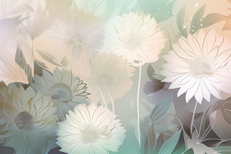 Background Image with Abstract Flowers a Soft Color Palette for a ...
