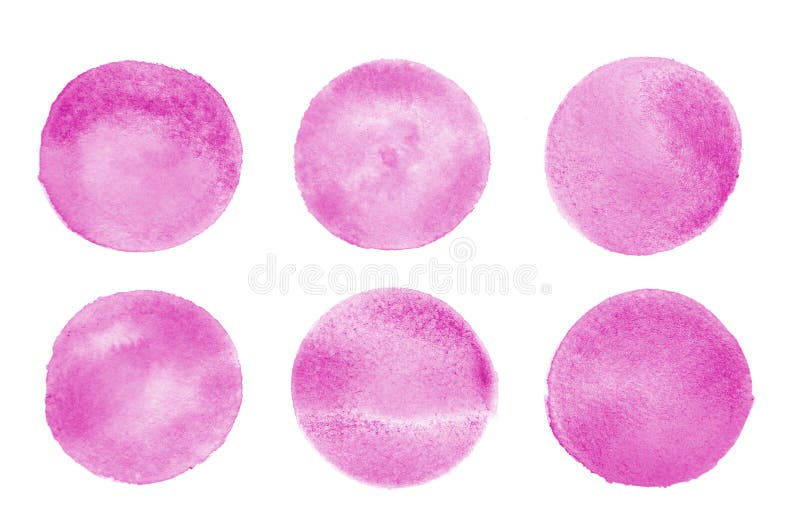 Background Image of Abstract Watercolor Spots Forming a Round Shape of ...