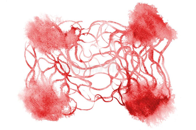 Background Image of Abstract Watercolor Stains that Form Random Shapes ...