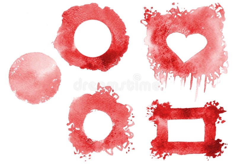 Background Image of Abstract Watercolor Stains that Form Random Shapes ...