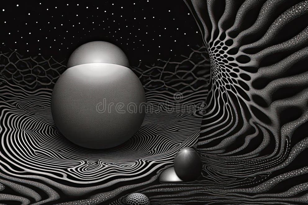 A Background Image of a Ball with a Spiral Design Stock Illustration ...