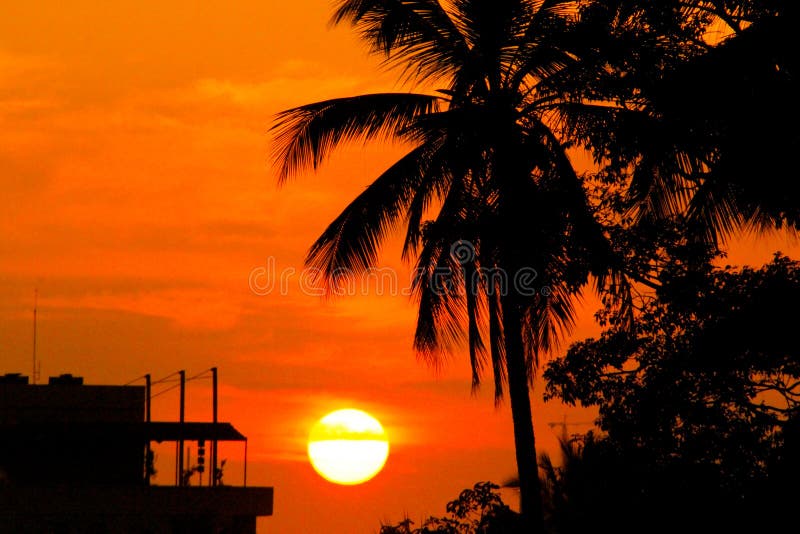 Background Image of a Beautiful Sunset during Summer Stock Image ...
