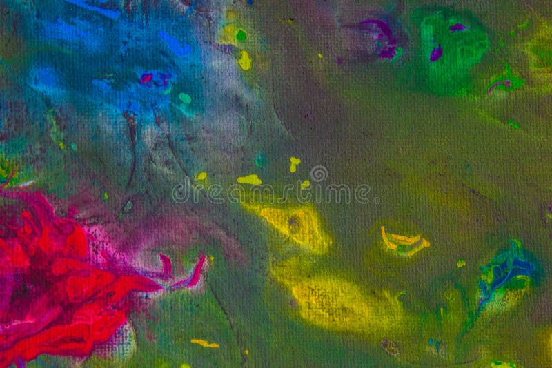 Background Image of a Bright Acrylic Paint Palette Close-up. Sleep ...