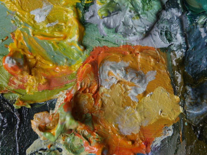 Background Image of Bright Oil-paint Palette Stock Image - Image of ...