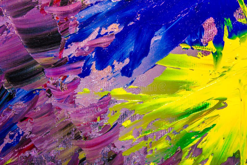 Background Image of Bright Oil-paint Palette Closeup. Stock Photo ...