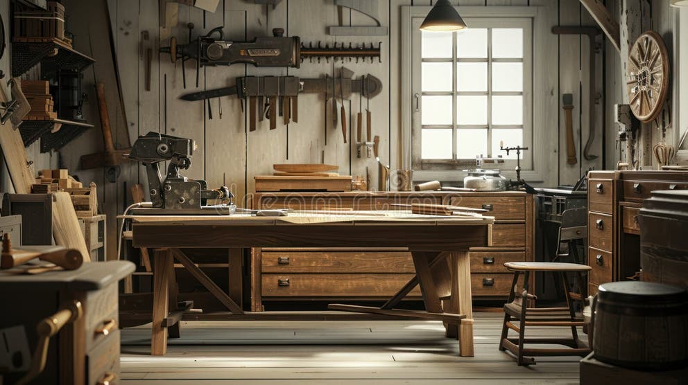 Background Image of Carpenter Workstation, Carpenter Work Table with ...