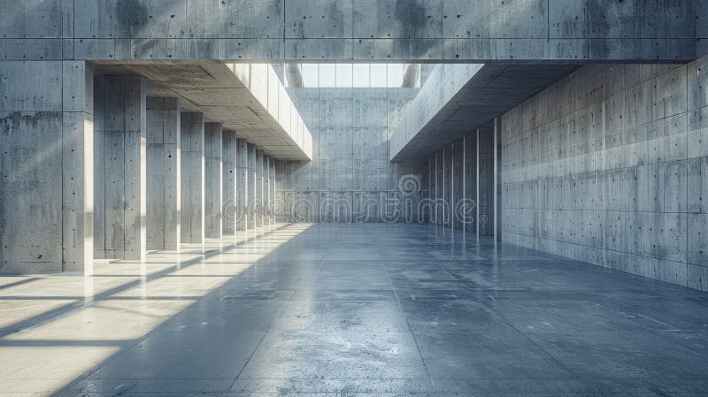 Background Image of Concrete Architectural Building with Sun Ray ...