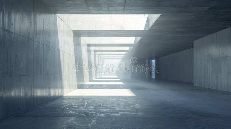 Background Image of Concrete Architectural Building with Sun Ray ...