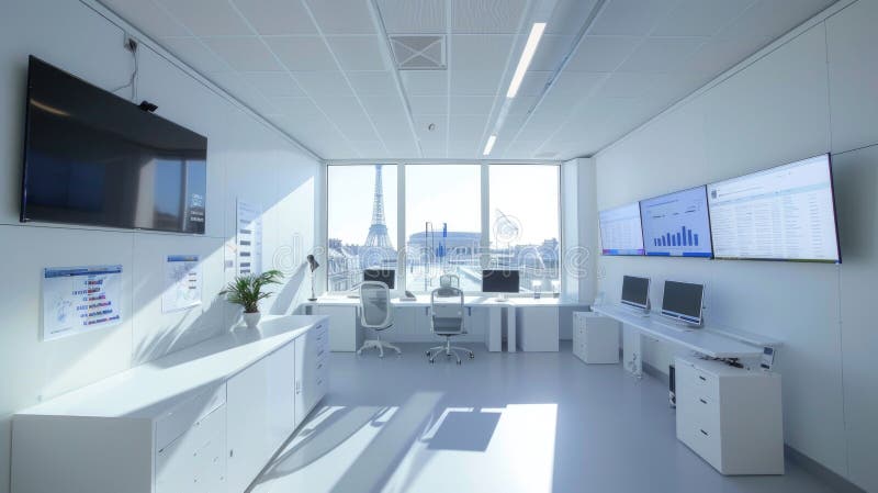 Background Image of Contemporary Office with Greenery and Natural Light ...