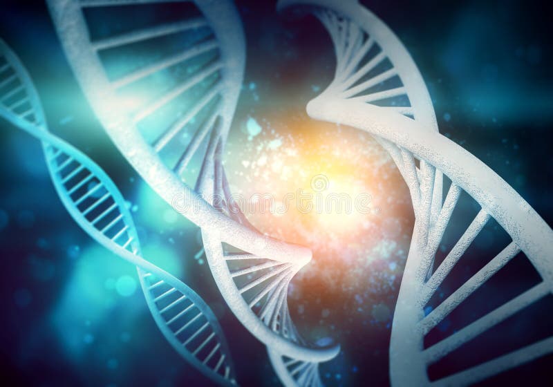 DNA molecules background stock illustration. Illustration of chemistry ...