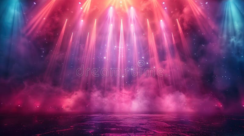 Background Image with a Dynamic Live Audience Spotlights Realistic and ...