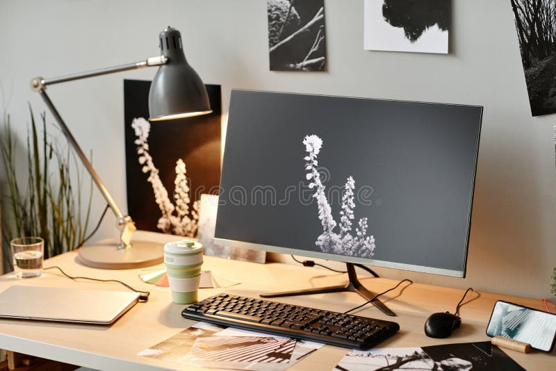 Photographers Workstation Background Stock Image - Image of graphic ...
