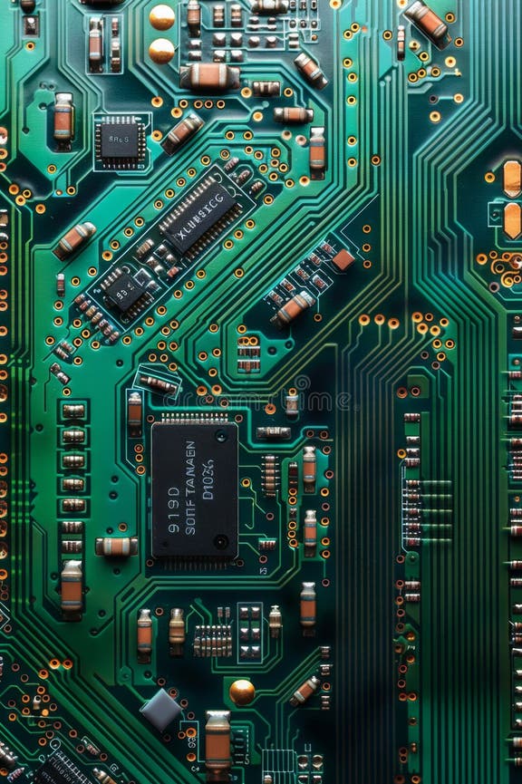 Background Image Featuring Intricate Technology Circuit Boards Stock ...