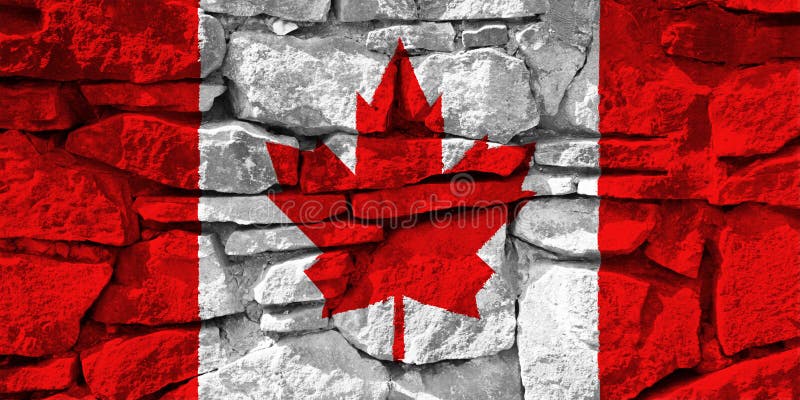 Background Image of the Flag of Canada on the Texture Stock ...
