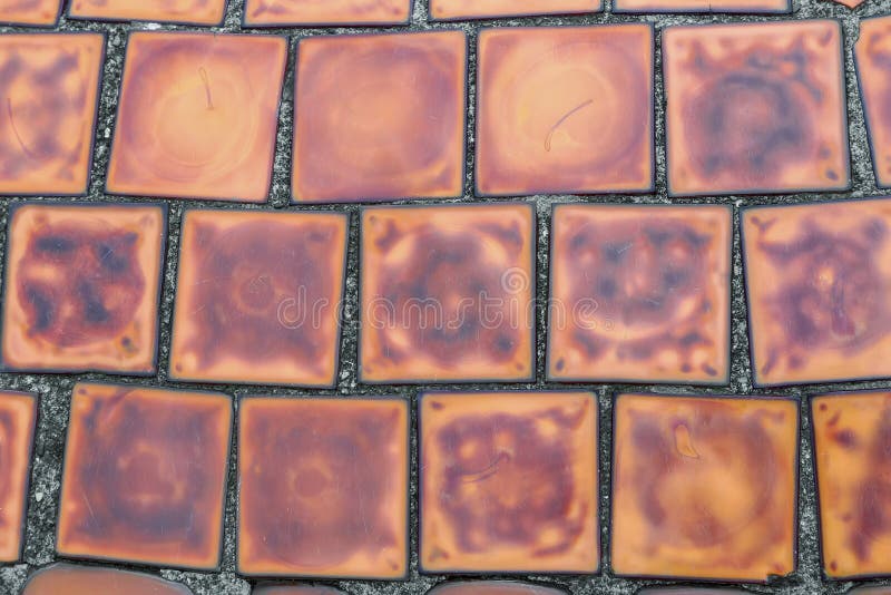 Surface, Tiled with Ceramic Tiles. Stock Image - Image of connection ...