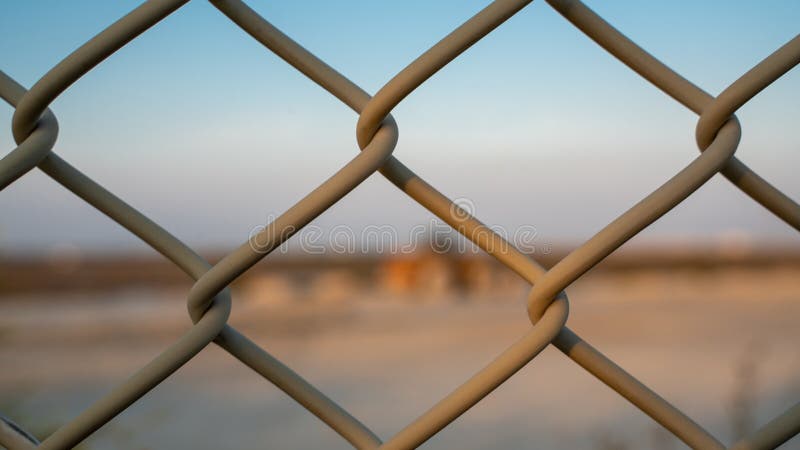 Background Image of a Garden Chain Link Fence Stock Image - Image of ...