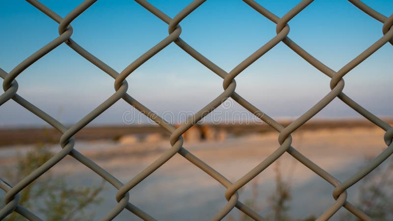 Background Image of a Garden Chain Link Fence Stock Image - Image of ...
