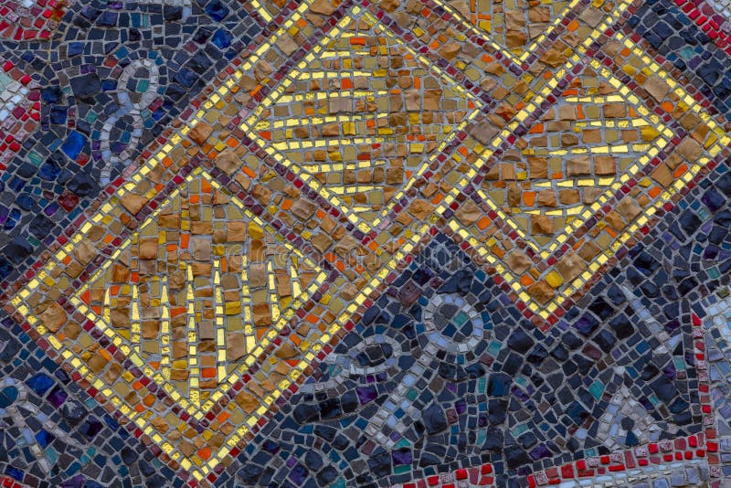 Background Image - Geometric Pattern from Multicolored Mosaic Editorial ...