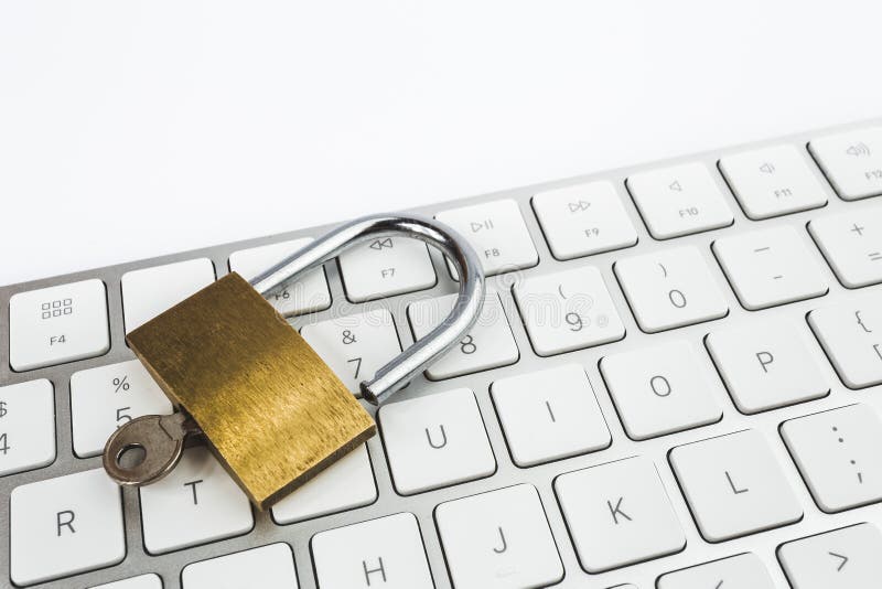 Background Image of Metal Lock on Keyboard Stock Image - Image of crime ...