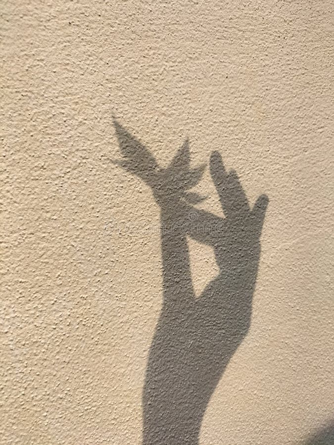 Background Image of Hand Reflection Shadow Stock Image - Image of black ...