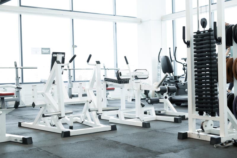 Gym Background stock image. Image of fitness, interior - 119735349