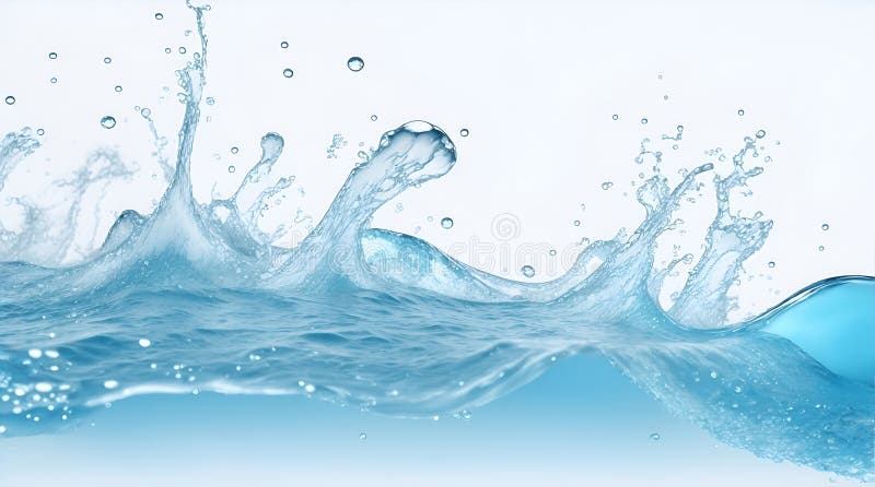 Background Image of Moving Water in Waves Bubbles on White Background ...