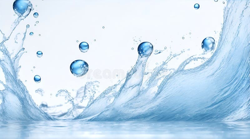Background Image of Moving Water in Waves Bubbles on White Background ...