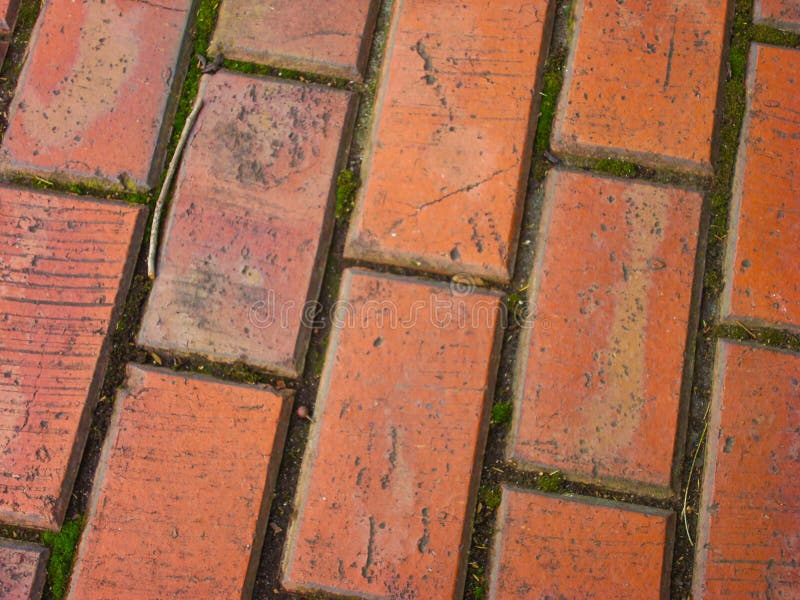 Background Image of an Old Brick Path Stock Photo - Image of pavement ...