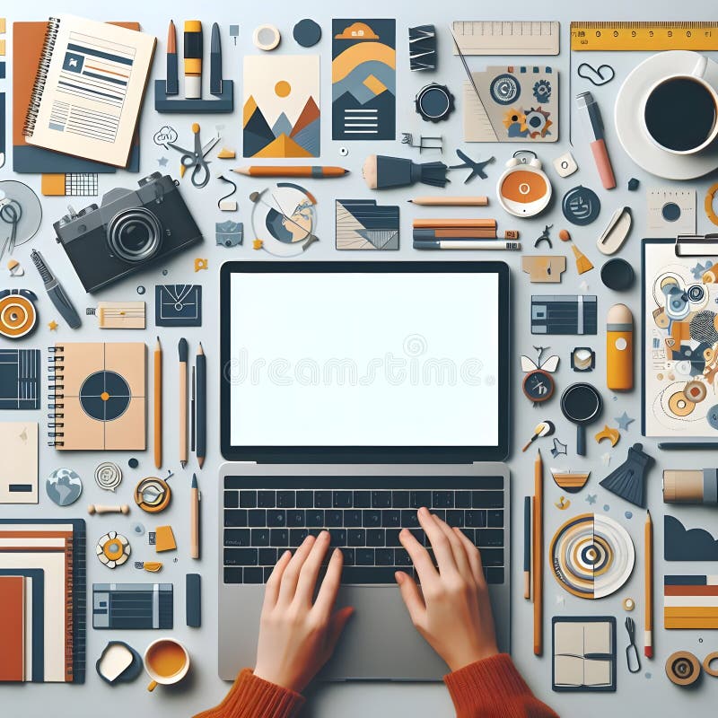 A Background Image for Online Courses. Stock Illustration ...