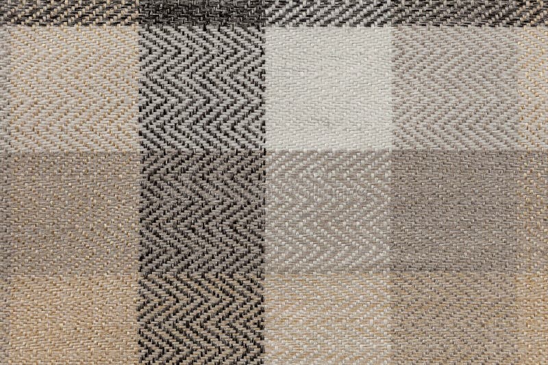 Background Image - Plaid Fabric Texture in Beige Tones Stock Image ...