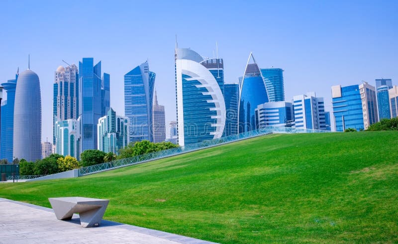 Background Image of Qatar Capital City Stock Photo - Image of fifa ...