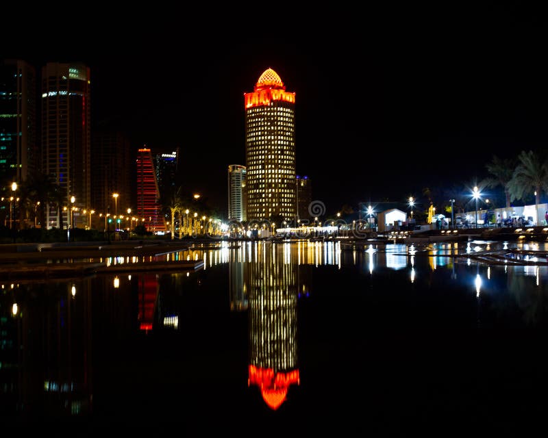 Background Image of Qatar Capital City Editorial Photography - Image of ...