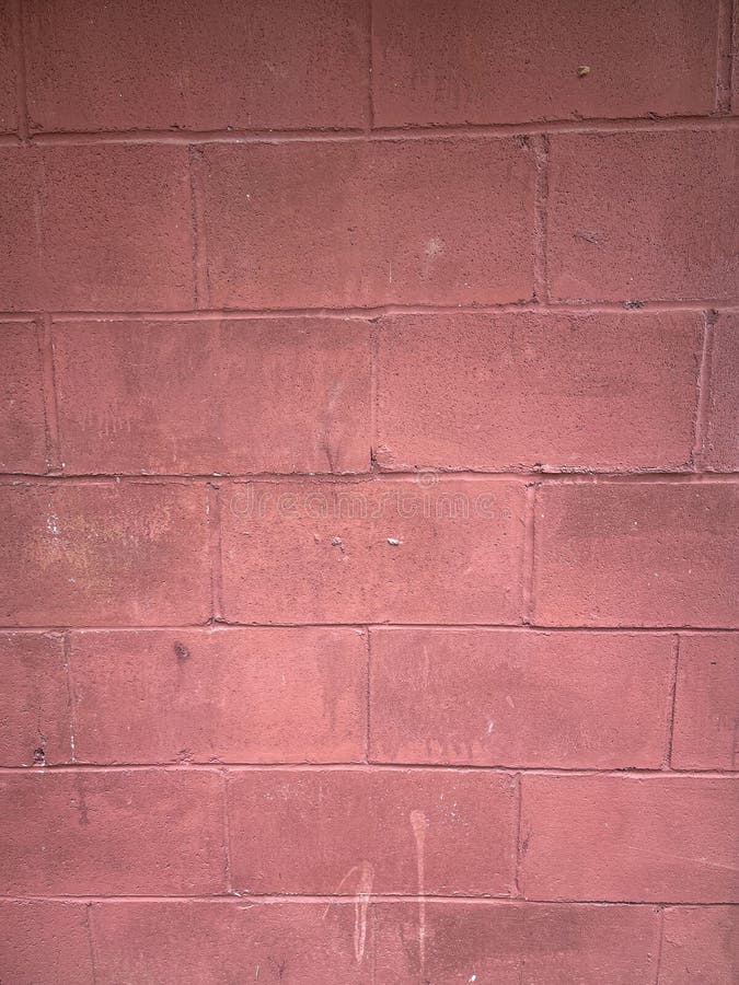 A Background Image of Red Cinder Block Siding Stock Photo - Image of ...