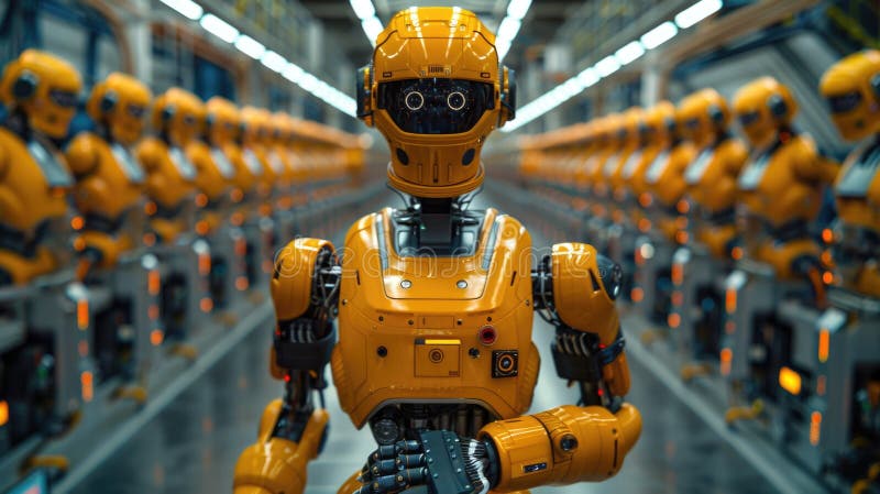 Background Image of Robot in a Manufacturing Assembly Production Line ...