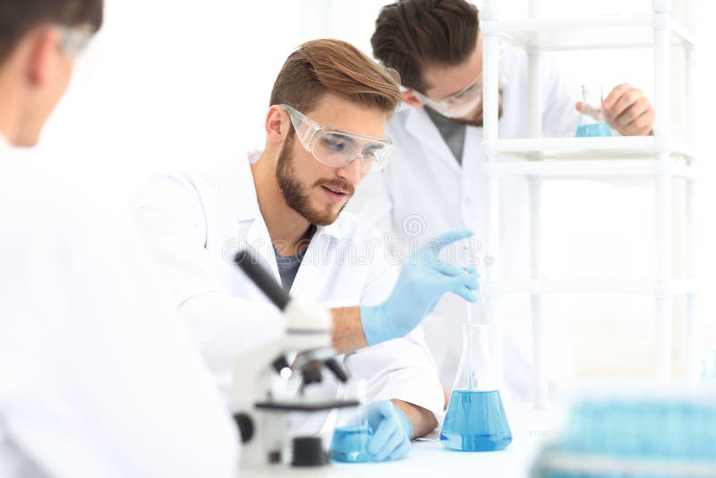 Background Image Science Team in the Lab Stock Photo - Image of ...