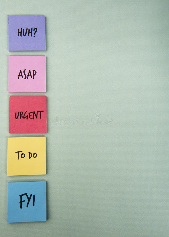 Background Image of Sticky Notes with Tasks Stock Photo - Image of copy ...