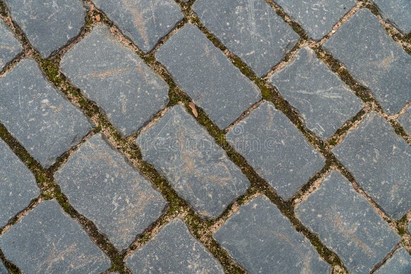 Background Image of Texture of a Pedestrian Road Paved with Paving ...