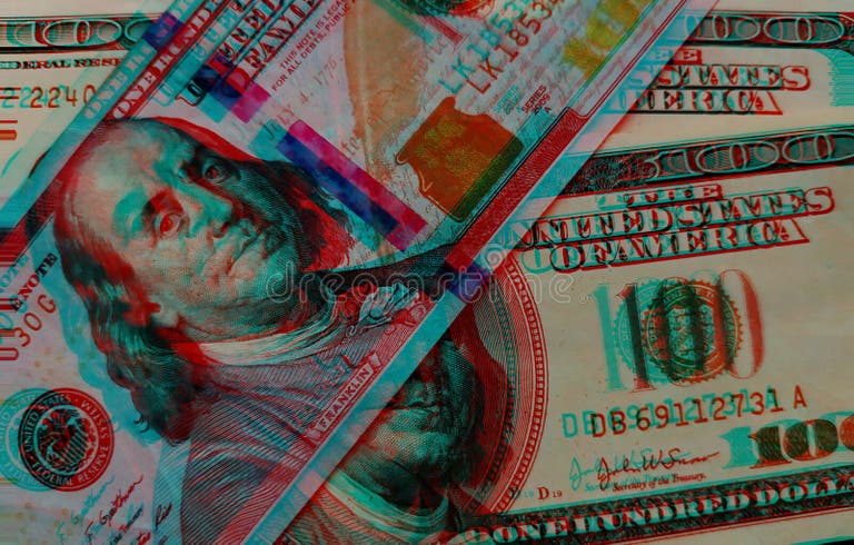 Background Image of the US Dollars in the RGB Spectrum Stock Image ...