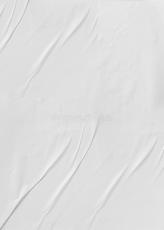 Vertical Thin Paper with a Crumpled Surface Stock Illustration ...