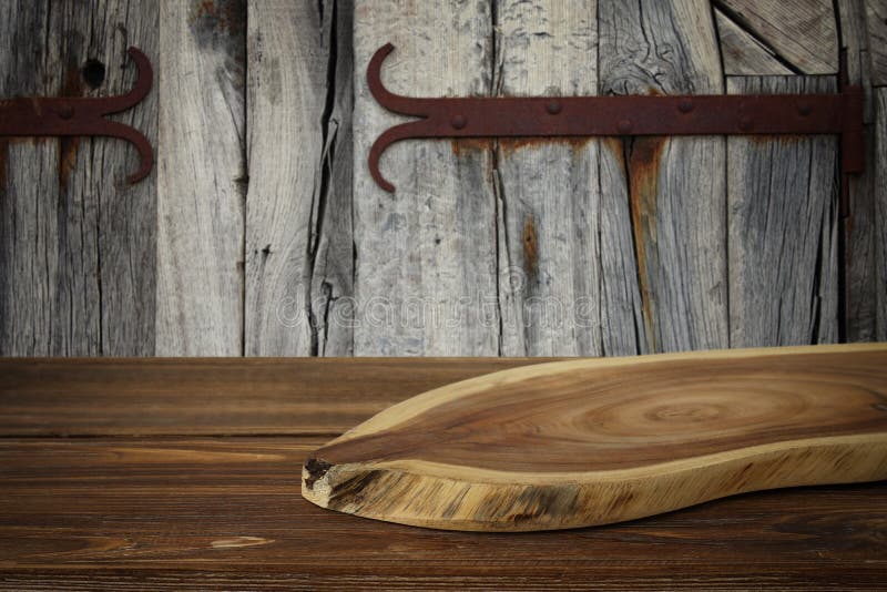 Background Image of Vintage Table in Front of Old Medieval Wooden Wall ...