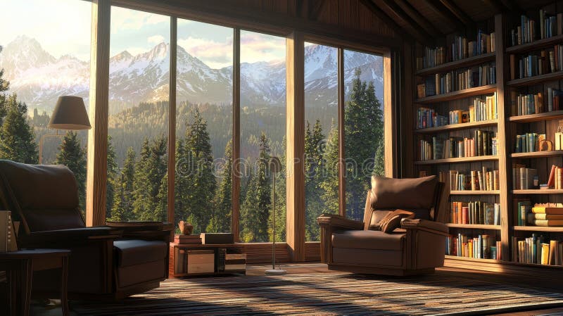 Background Image of Virtual Study Room with Windows for Webinar Online ...