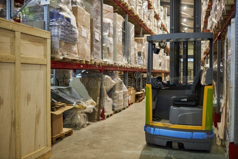Background Image of Warehouse Interior with Forklift Editorial Image ...