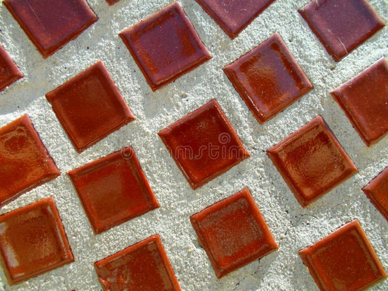 Decorative Ceramic Tiles on the Wall of the Building Stock Photo ...