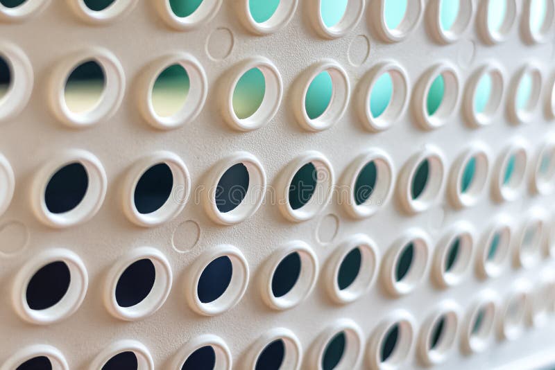 Background Image White Plastic Perforated Surface Stock Image - Image ...