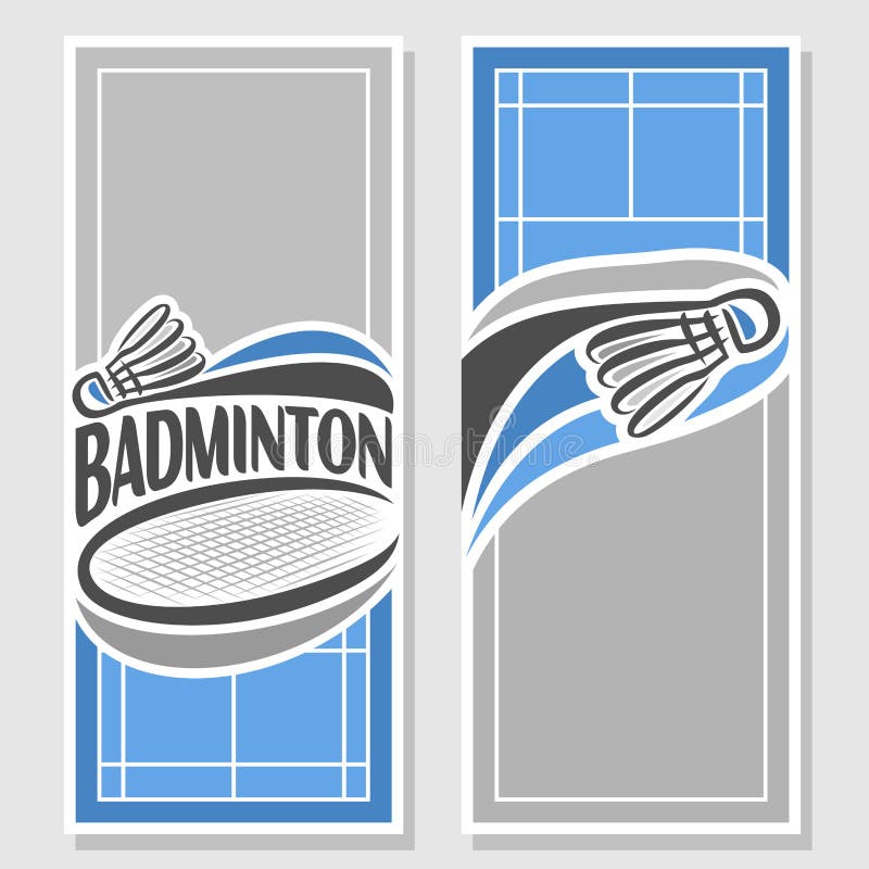 Background Images for Text on the Theme of Badminton Stock Vector ...