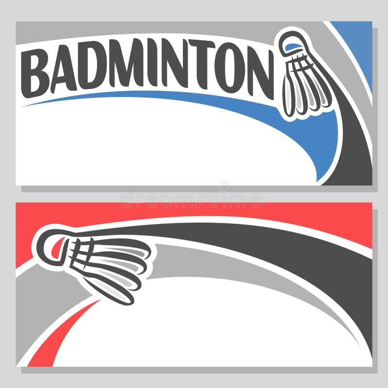 Background Images for Text on the Theme of Badminton Stock Vector ...