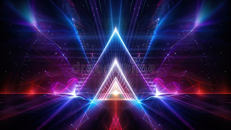 Background Incorporates Symmetrical Energy Effect As Laser Rays Form ...