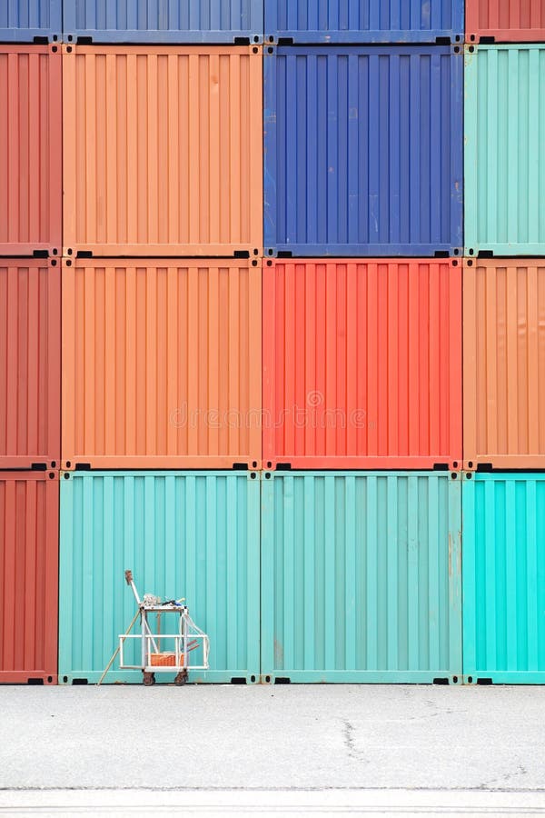 Freight Shipping Containers Stock Photo - Image of port, stack: 29987622