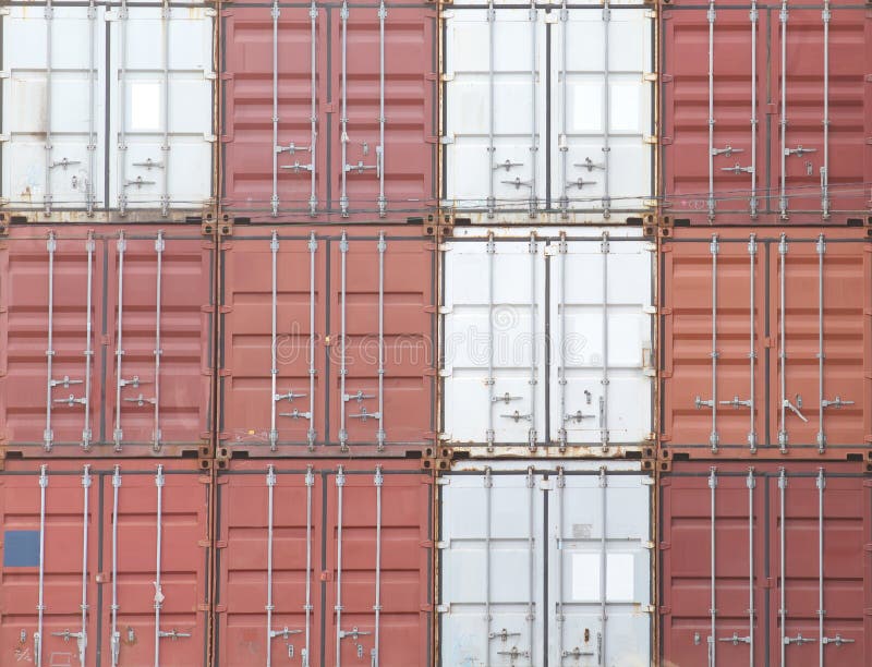 Freight Shipping Containers Stock Image - Image of cargo, logistics ...