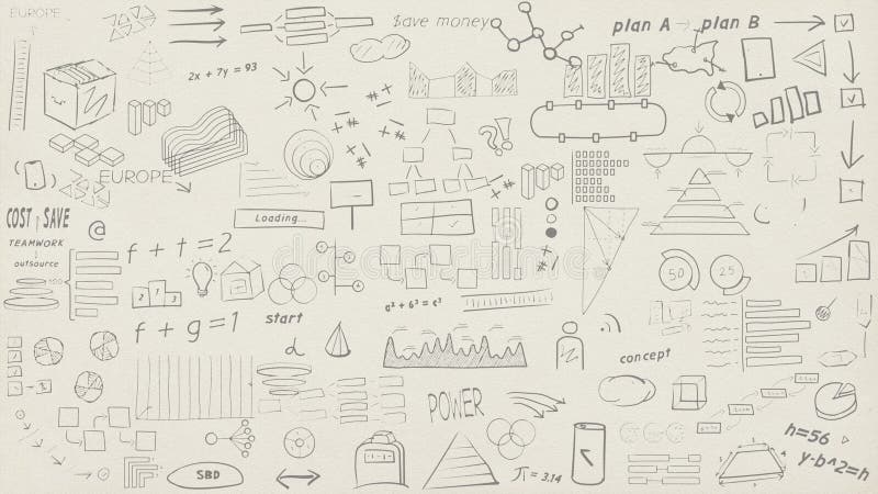 Infographic Pattern on Paper Texture Stock Footage - Video of animation ...